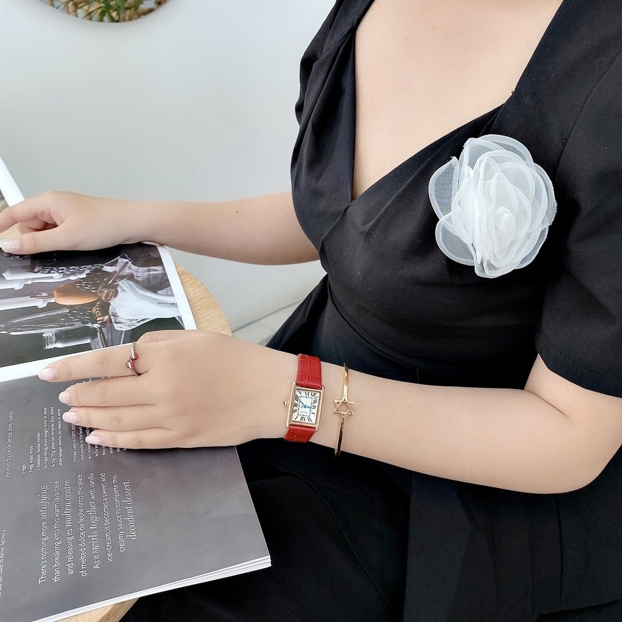 Đồng Hồ Nữ JA-1333B Julius Hàn Quốc Dây Da (Đỏ) - Đồng hồ Hàn Quốc ...